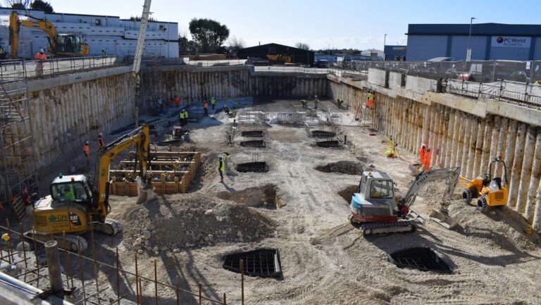 Contiguous Piled Retaining Walls | Roger Bullivant Limited